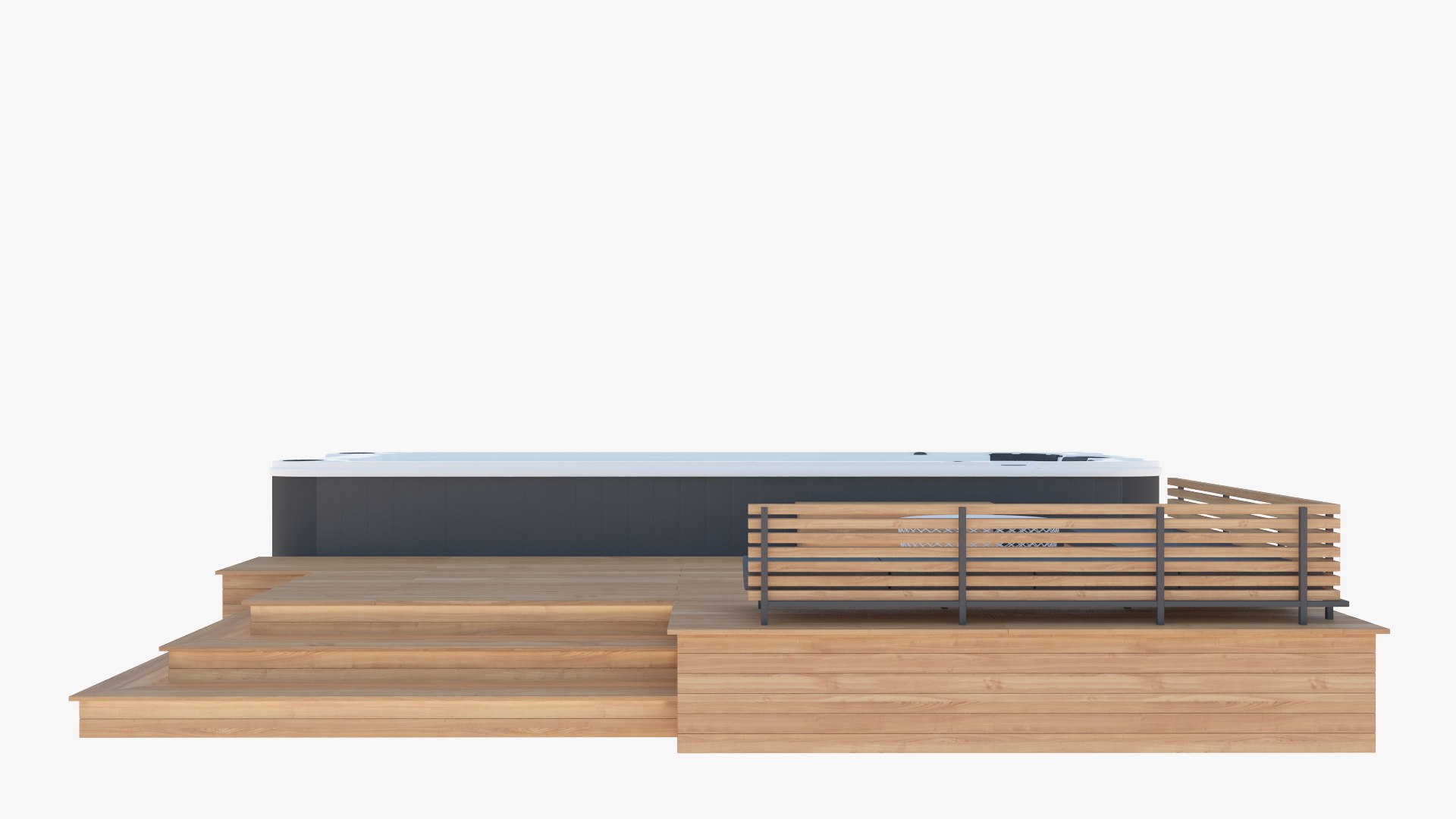 Swimspa And Terrace 3D Model - TurboSquid 2114907