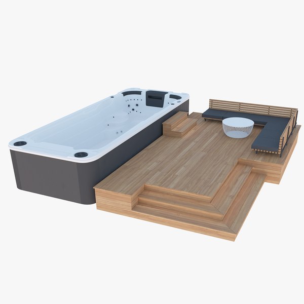 modelo 3d Swimspa Y Terraza - TurboSquid 2114907