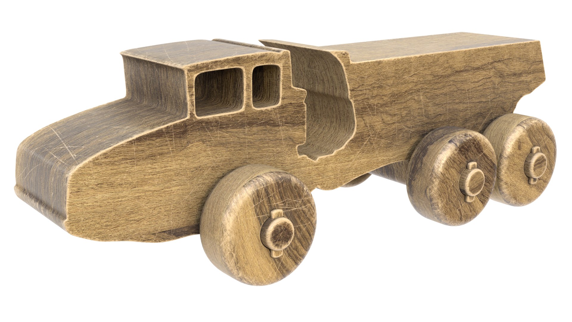 Wooden Kids Car 07 3D Model - TurboSquid 2370622