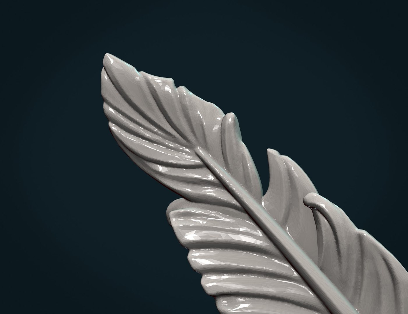 3D Print Ready Feather Model - TurboSquid 1516589