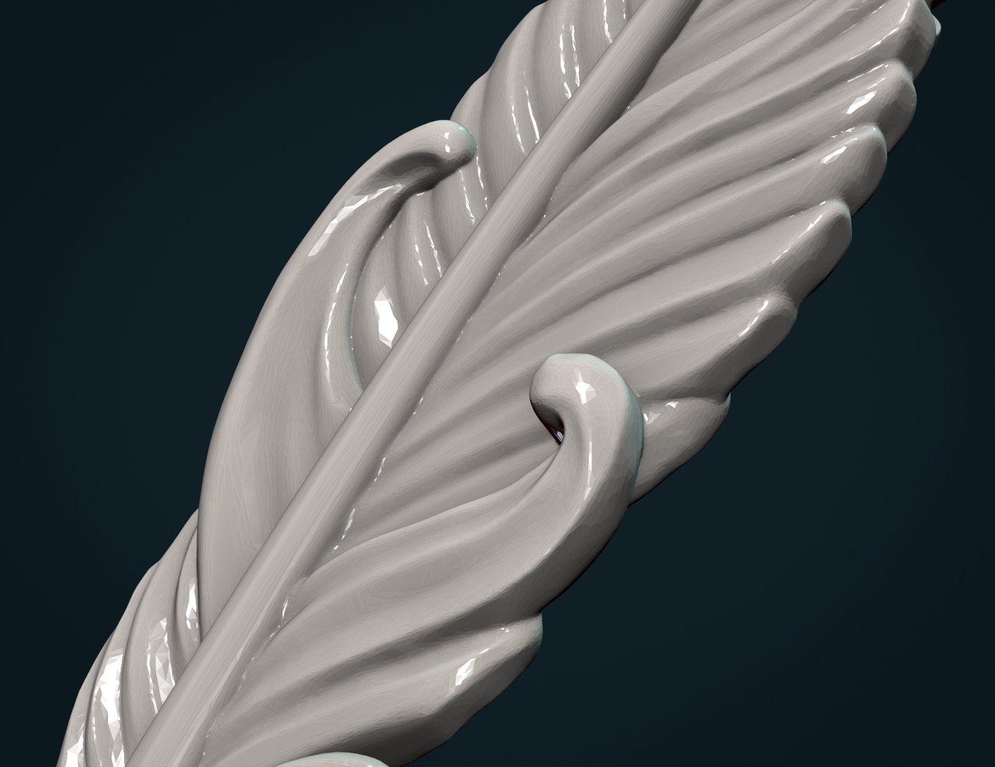 3D Print Ready Feather Model - TurboSquid 1516589