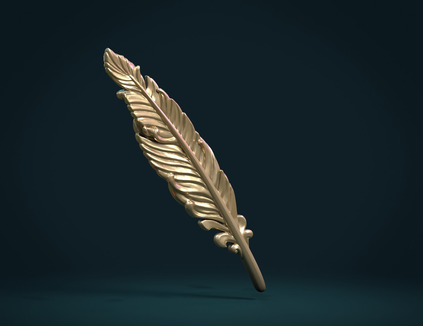 3D Print Ready Feather Model - TurboSquid 1516589
