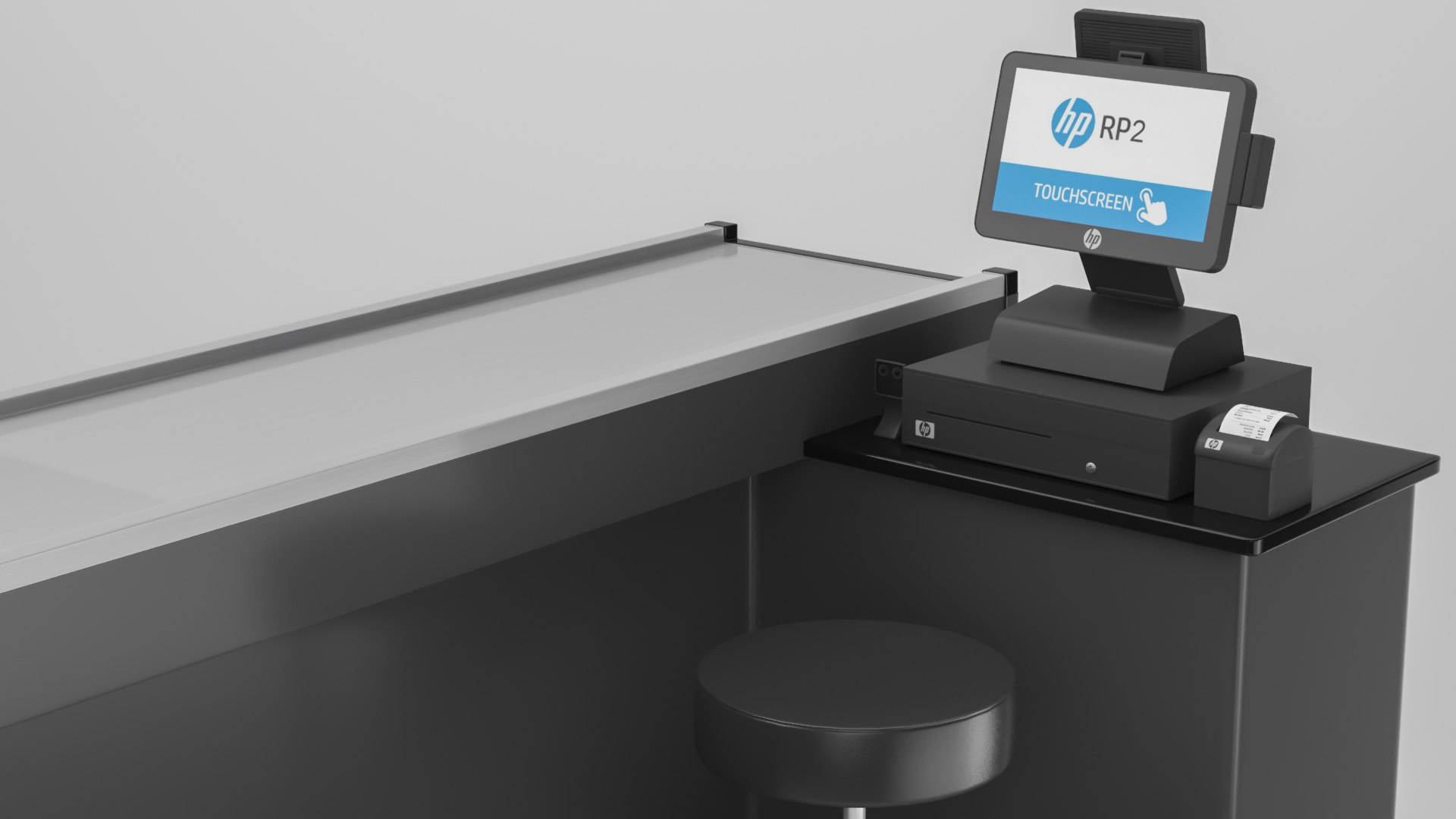 3D Cash Counter Model - TurboSquid 1765476