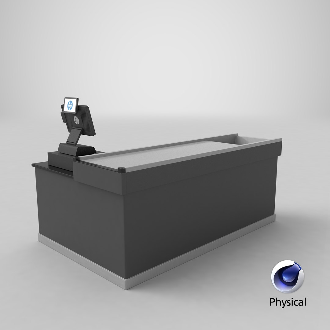 3D Cash Counter Model - TurboSquid 1765476