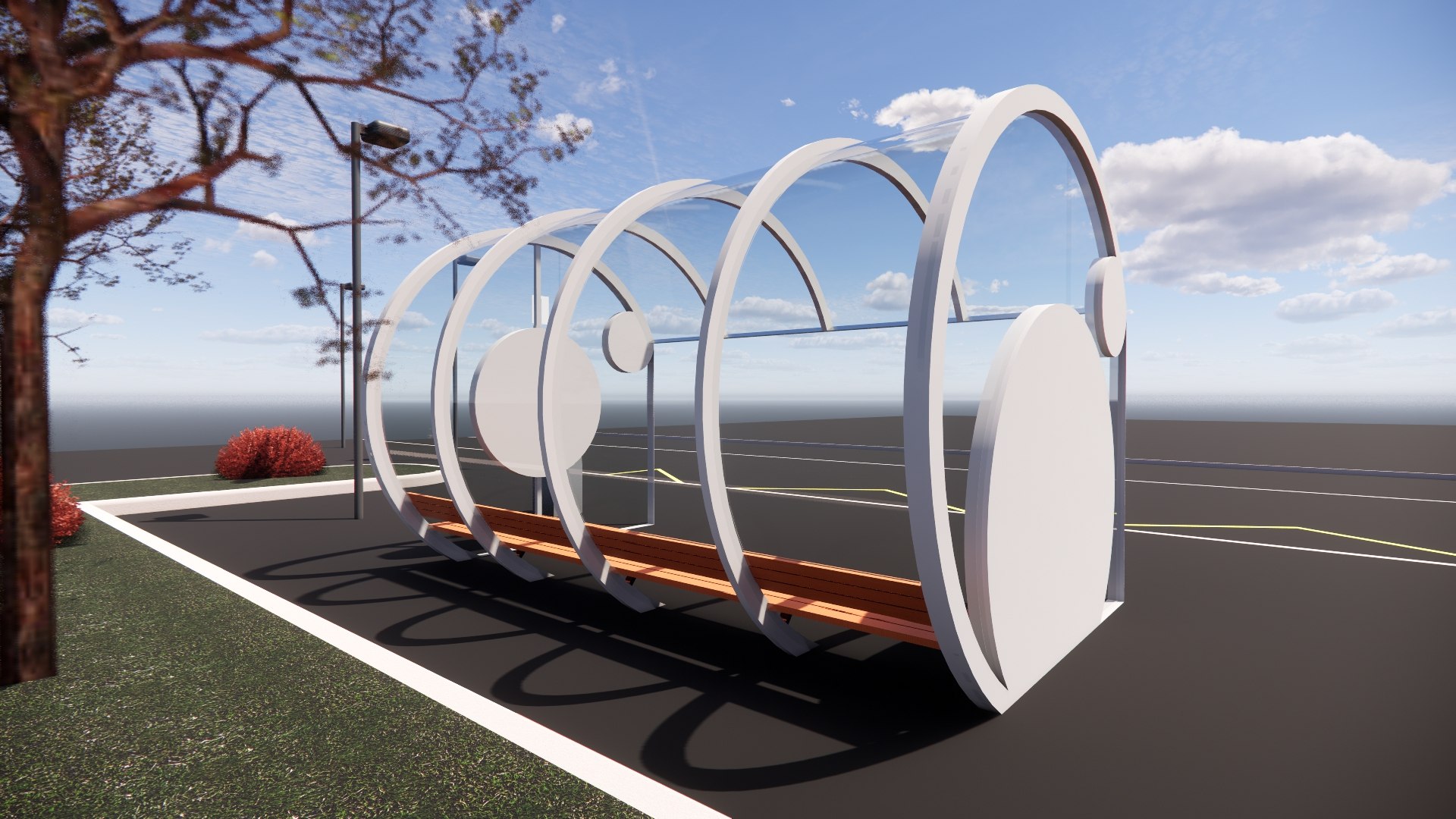 3D Bus Stop - TurboSquid 2388456