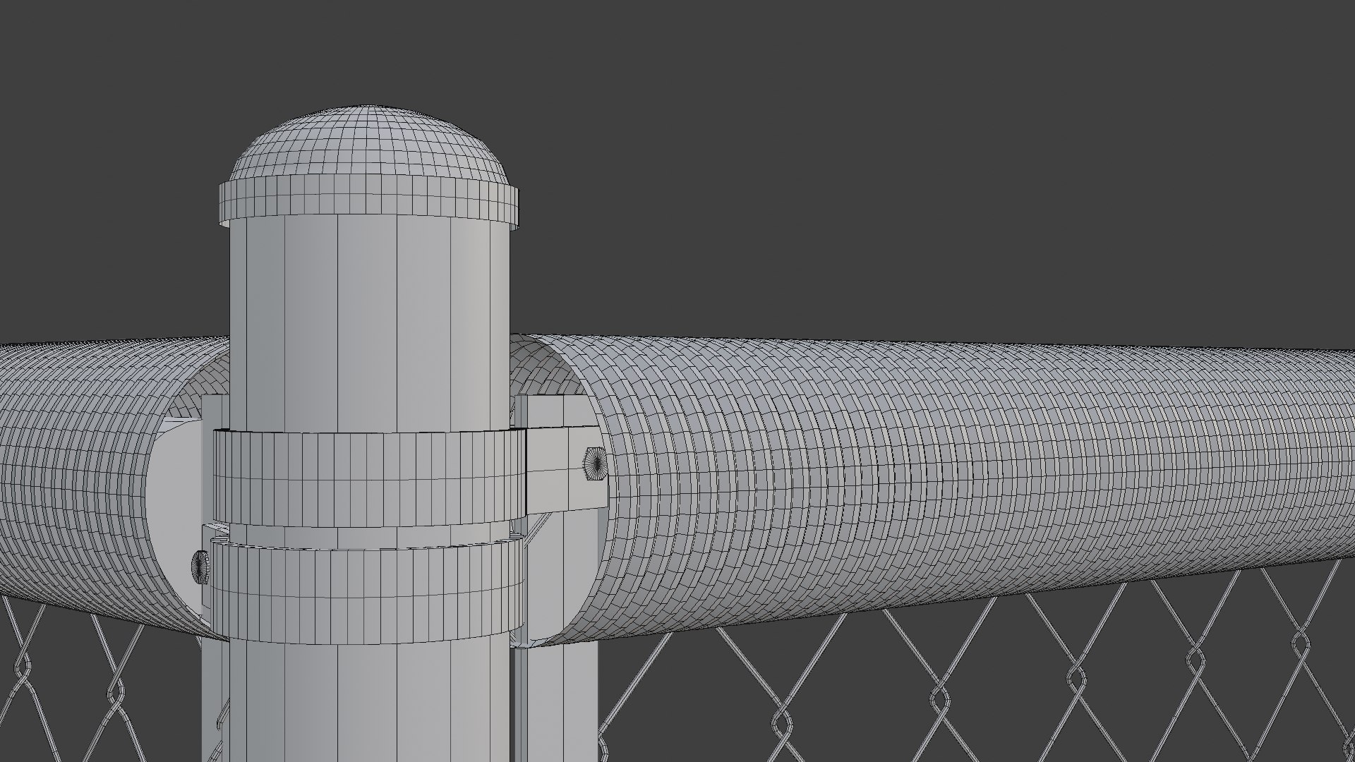 3D Modular Chain Link Fences Model - TurboSquid 1696943