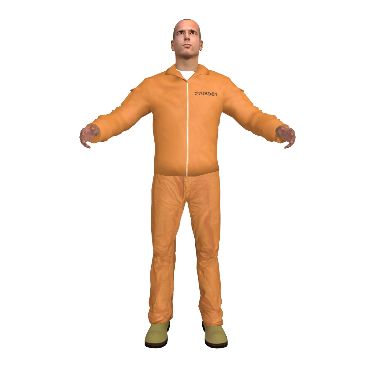 convict prisoner 3d model