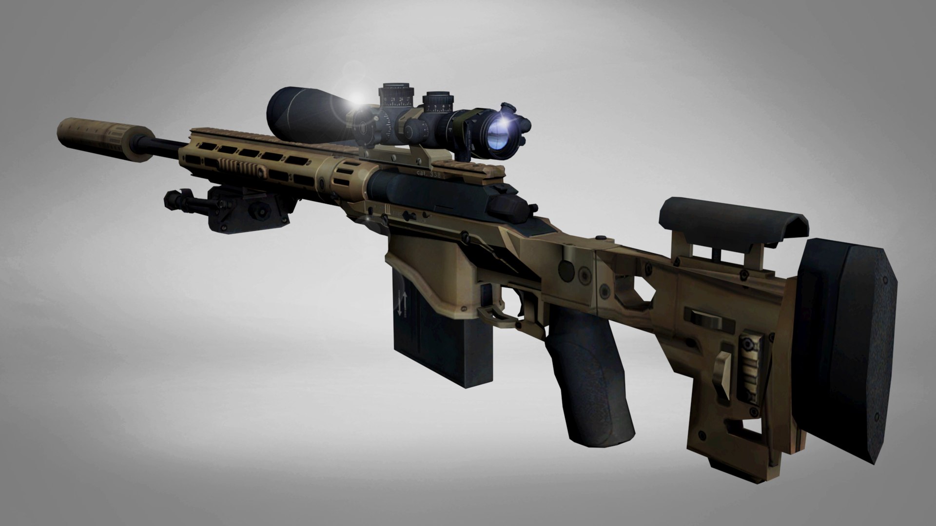Sniper Rifle Gun 3D - TurboSquid 1352435