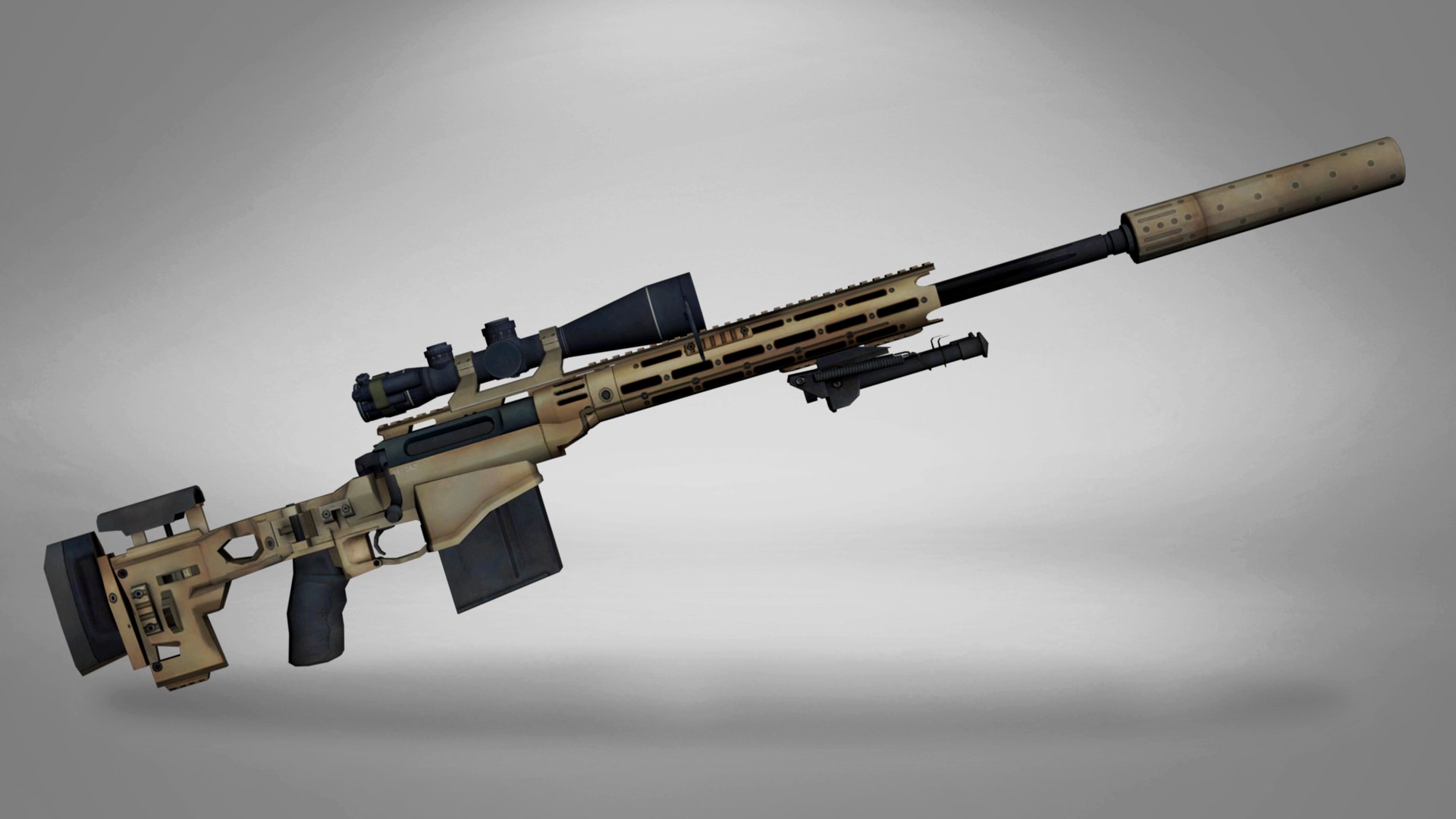 Sniper Rifle Gun 3D - TurboSquid 1352435