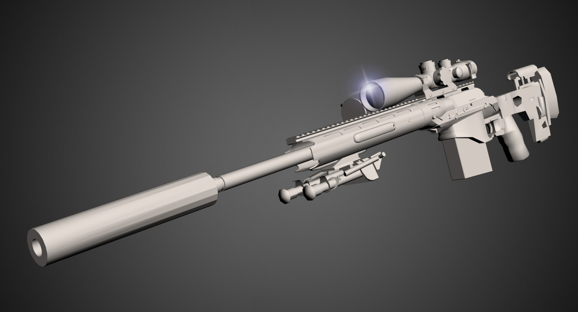 Sniper Rifle Gun 3D - TurboSquid 1352435