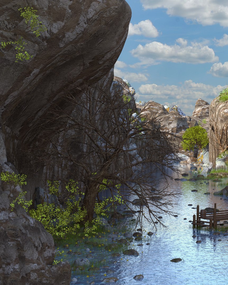 3D River House Model - TurboSquid 1369666