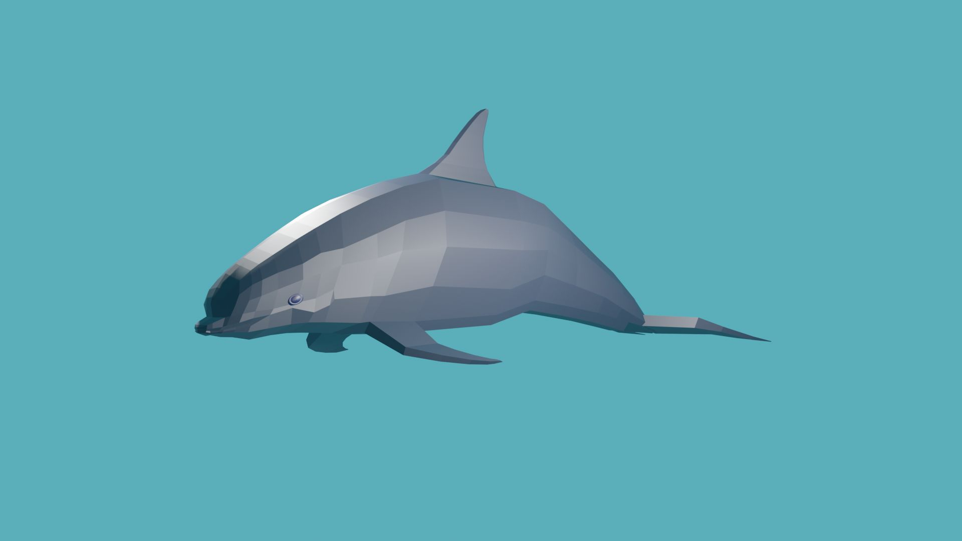 Animated Low-poly Cartoon Dolphin For You Low-poly 3D Model 3D ...