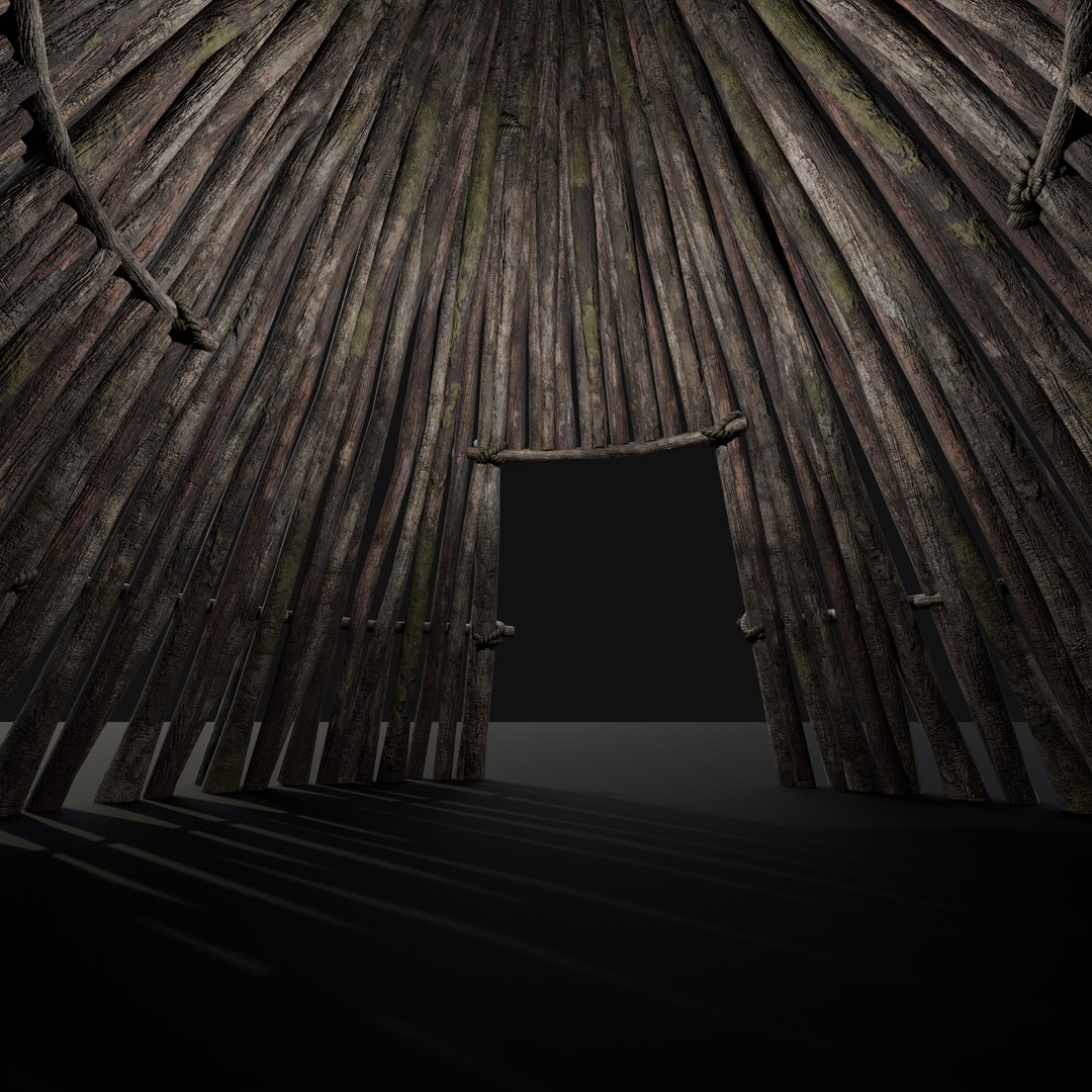 3D PRIMITIVE HUT SHELTER COTTAGE HOUSE NATIVE PRIMAL AAA COLLECTION ...