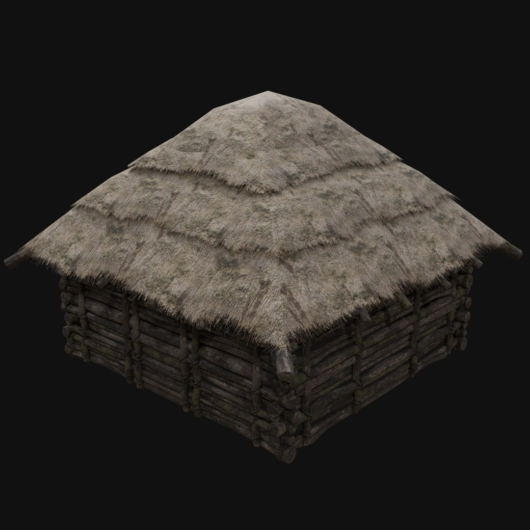 3D PRIMITIVE HUT SHELTER COTTAGE HOUSE NATIVE PRIMAL AAA COLLECTION ...