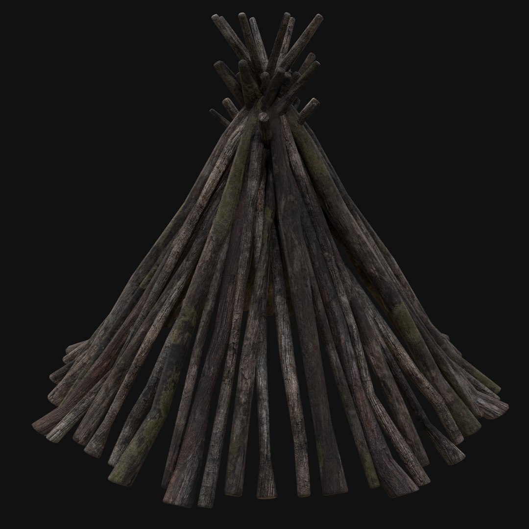 3D PRIMITIVE HUT SHELTER COTTAGE HOUSE NATIVE PRIMAL AAA COLLECTION ...