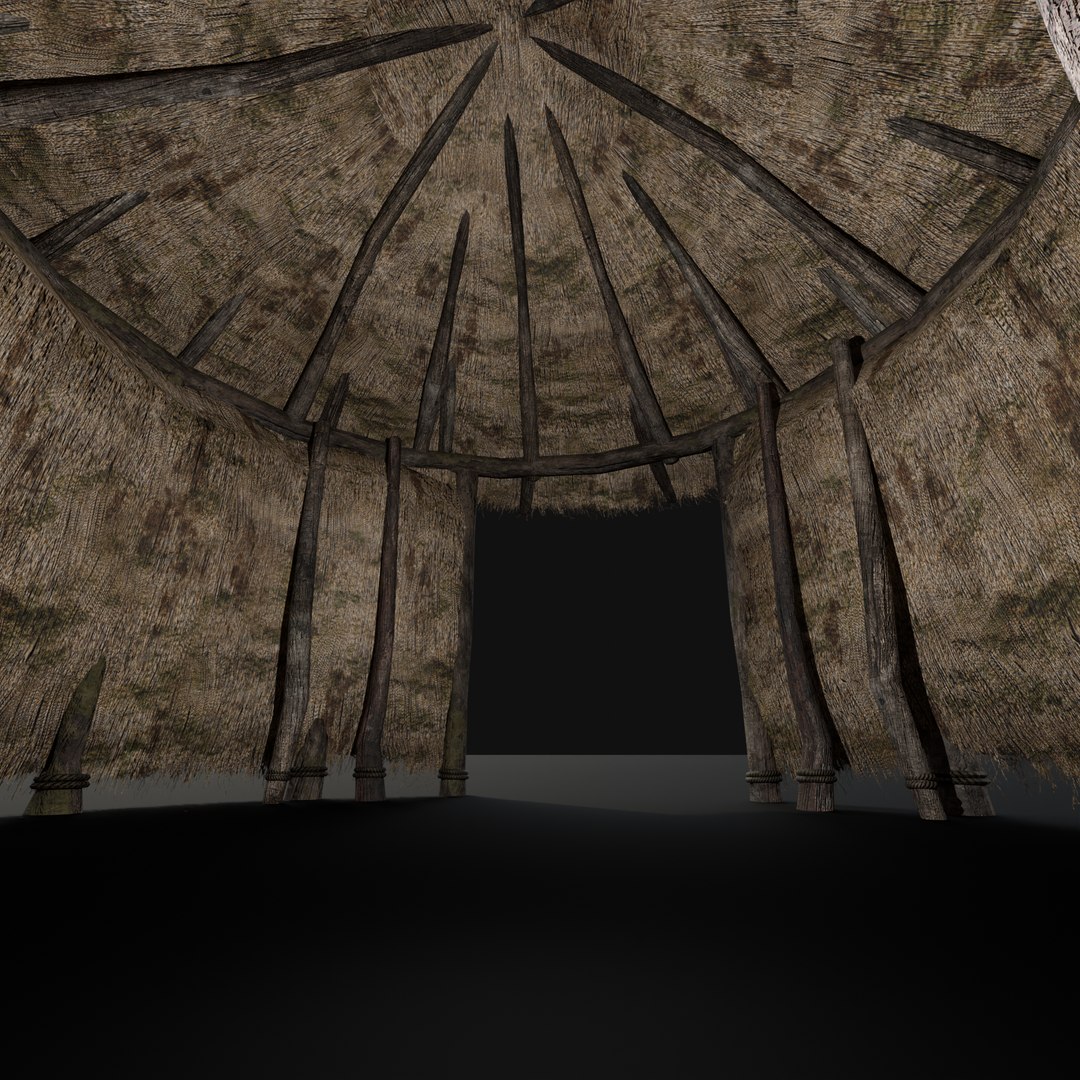 3D PRIMITIVE HUT SHELTER COTTAGE HOUSE NATIVE PRIMAL AAA COLLECTION ...