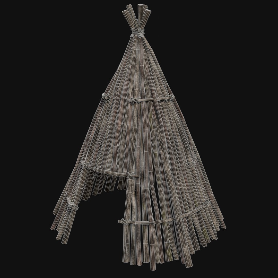 3D PRIMITIVE HUT SHELTER COTTAGE HOUSE NATIVE PRIMAL AAA COLLECTION ...