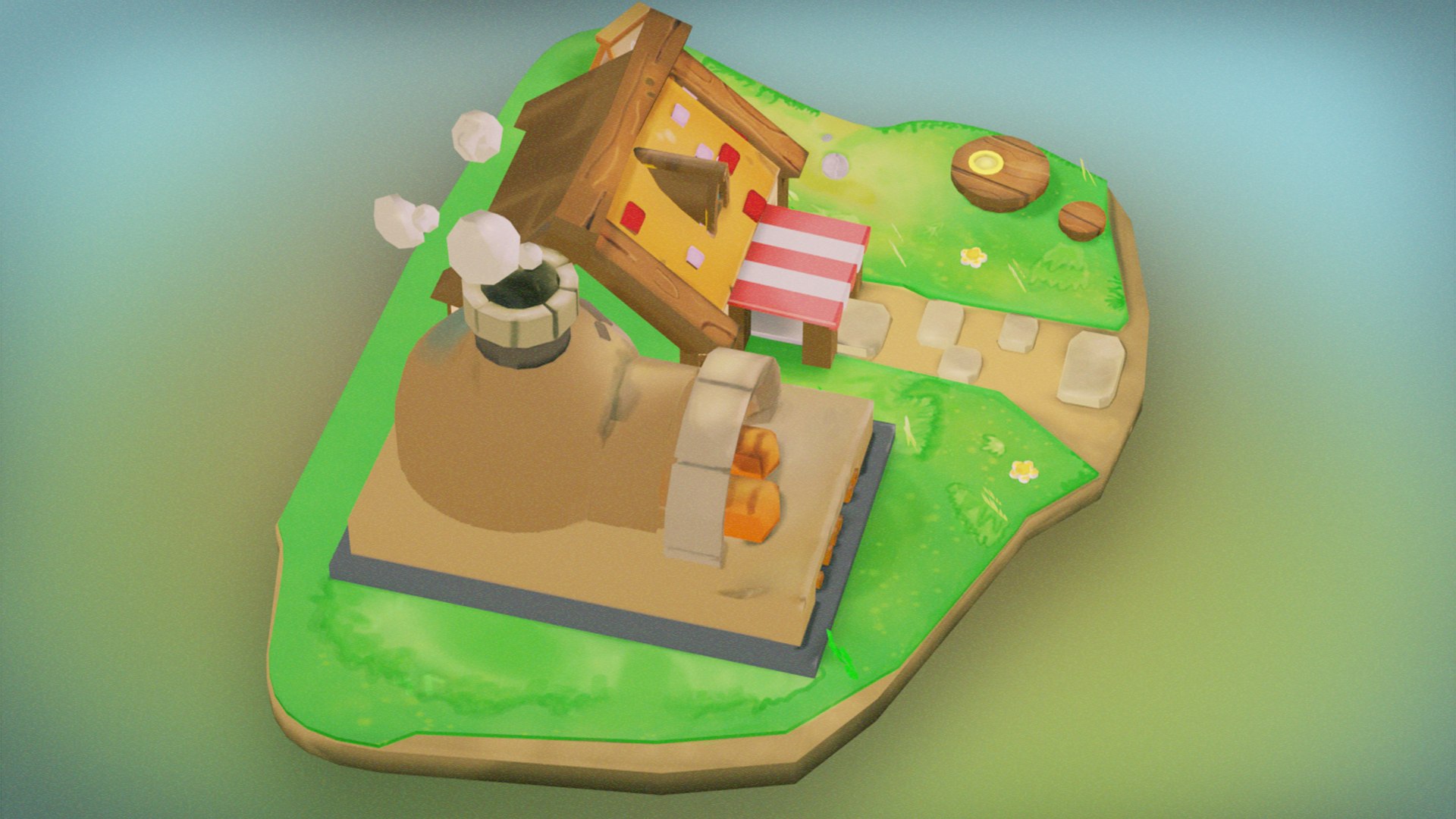 Bakers House Sylized 3D Model - TurboSquid 2240372