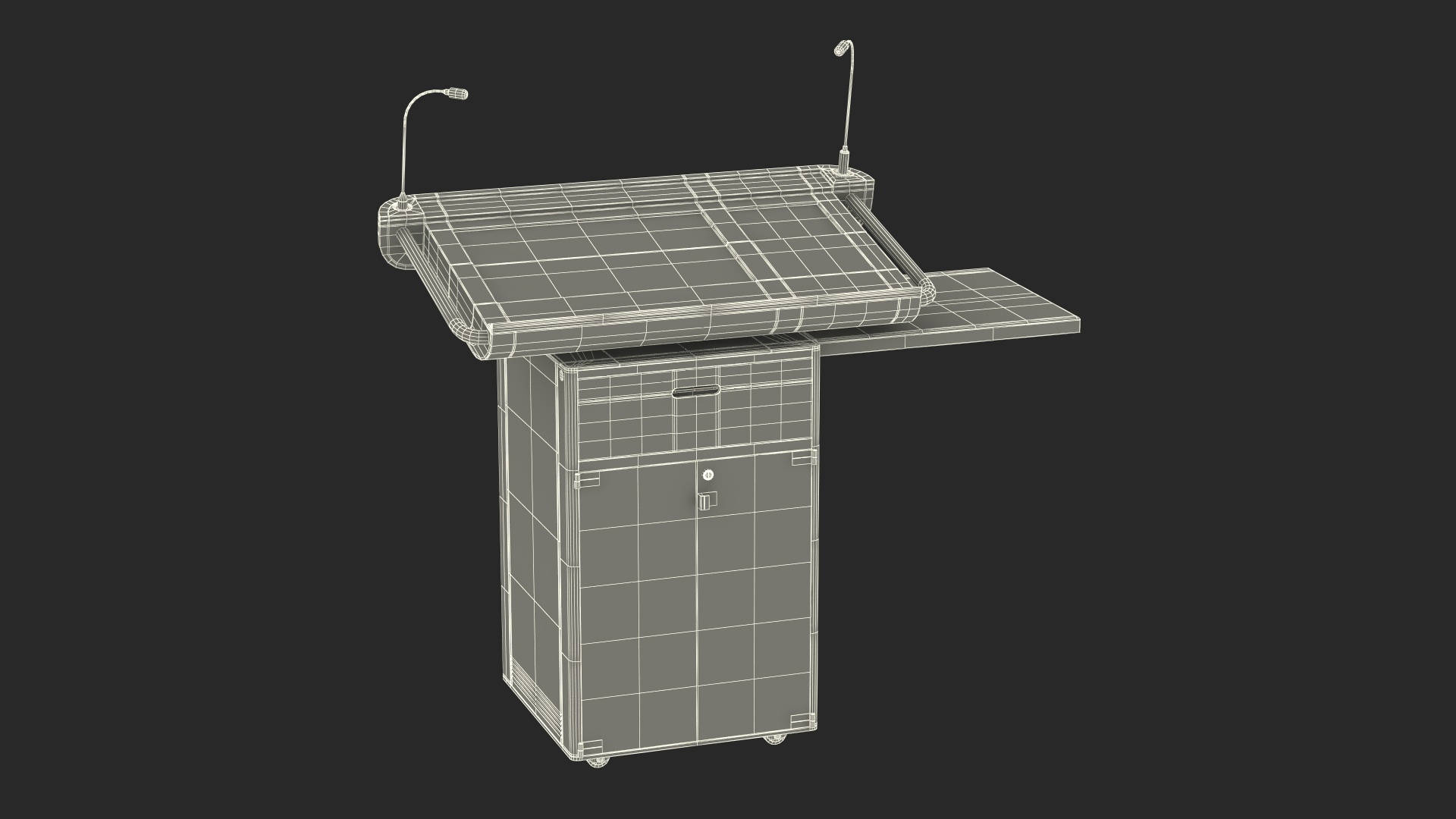 3D Office Lectern ILS Synergy QK - TurboSquid 2062006