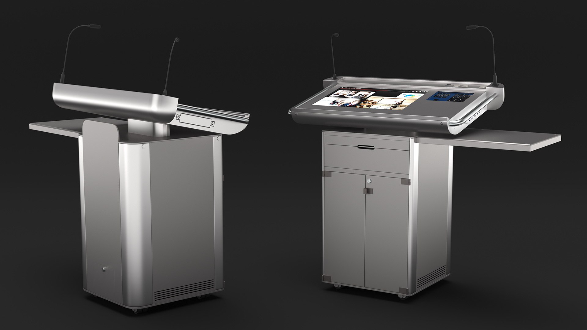 3D Office Lectern ILS Synergy QK - TurboSquid 2062006