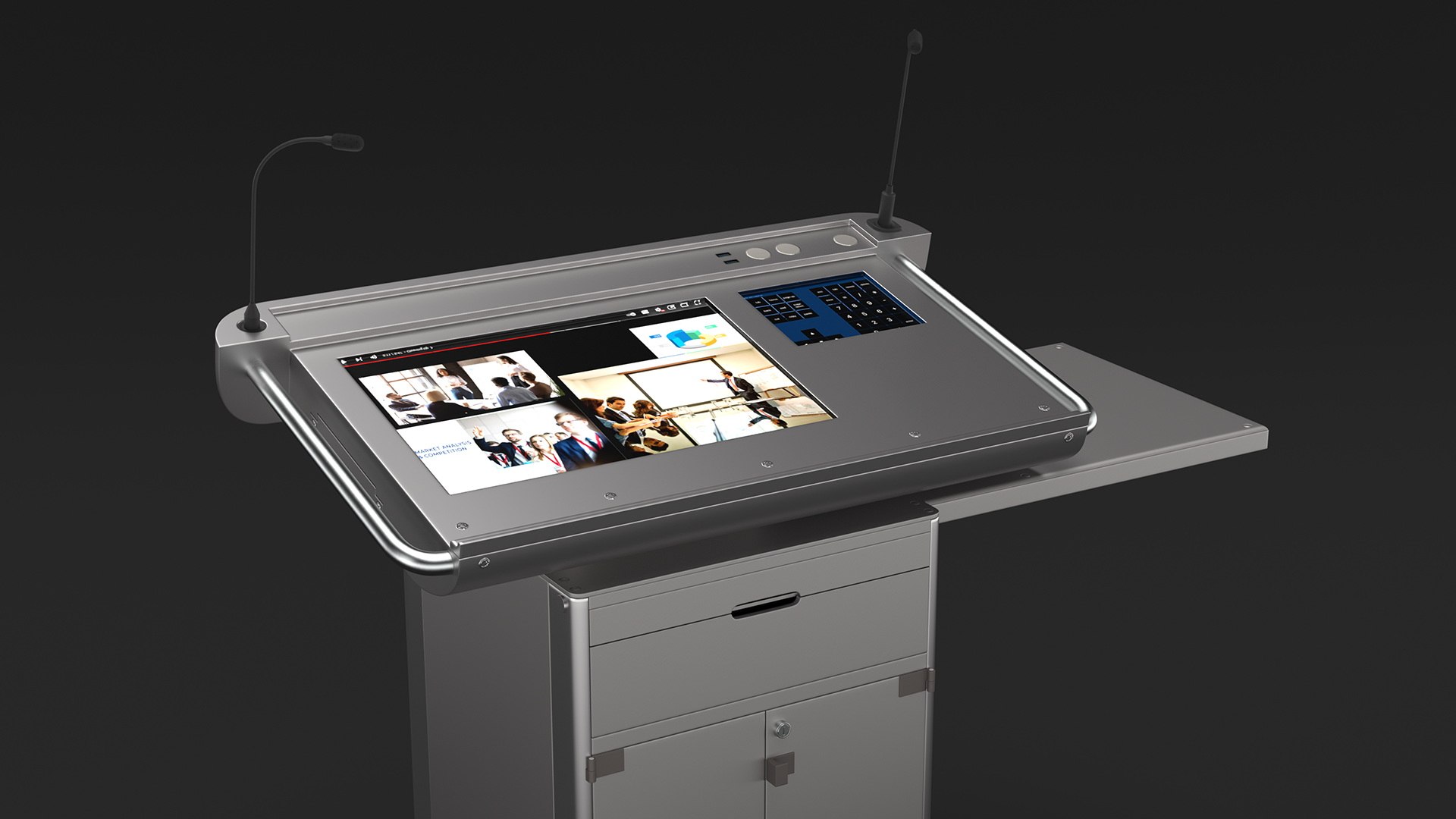 3D Office Lectern ILS Synergy QK - TurboSquid 2062006