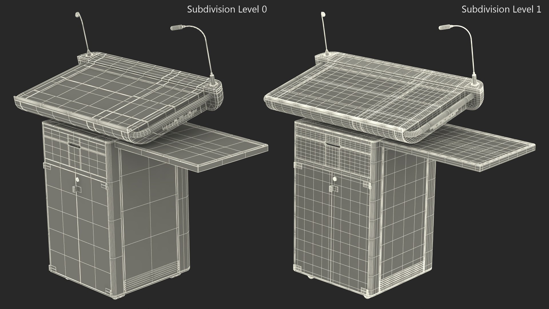 3D Office Lectern ILS Synergy QK - TurboSquid 2062006