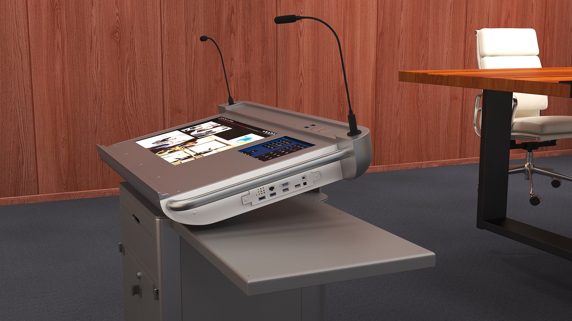 3D Office Lectern ILS Synergy QK - TurboSquid 2062006