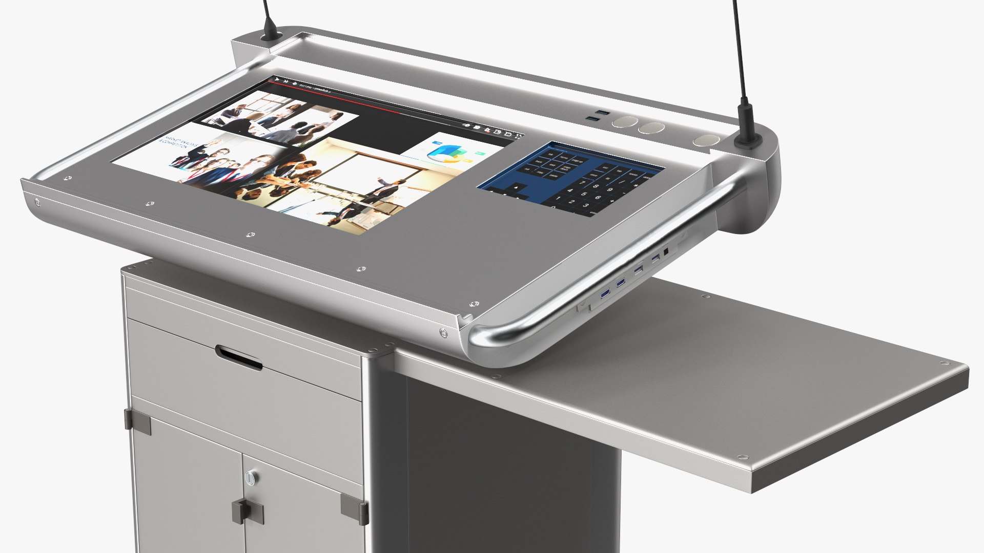 3D Office Lectern ILS Synergy QK - TurboSquid 2062006