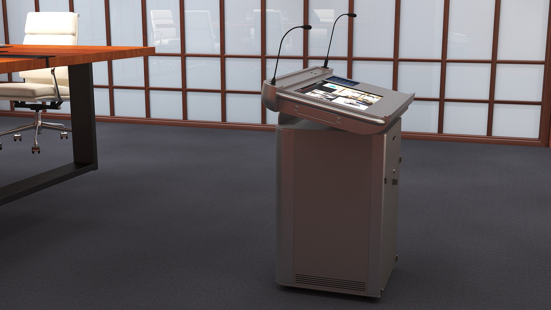 3D Office Lectern ILS Synergy QK - TurboSquid 2062006