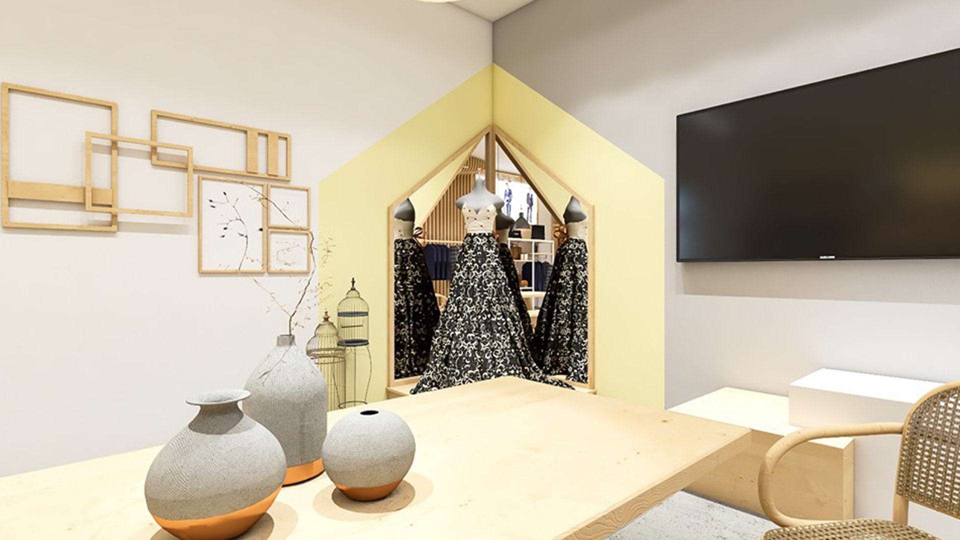 Cloth Store-shop 3D Model - TurboSquid 1977217