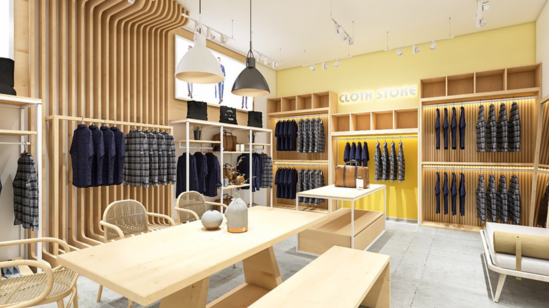 Cloth Store-shop 3D Model - TurboSquid 1977217