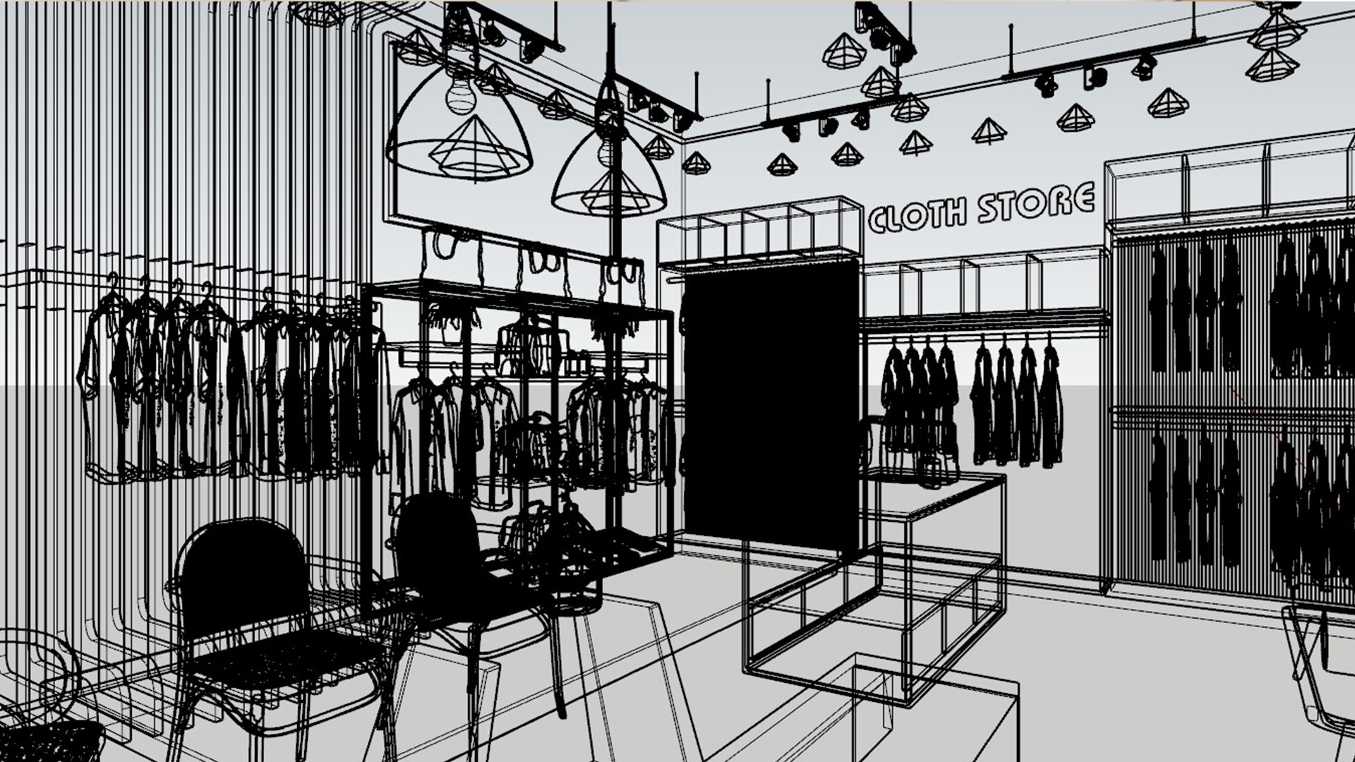 Cloth Store-shop 3D Model - TurboSquid 1977217
