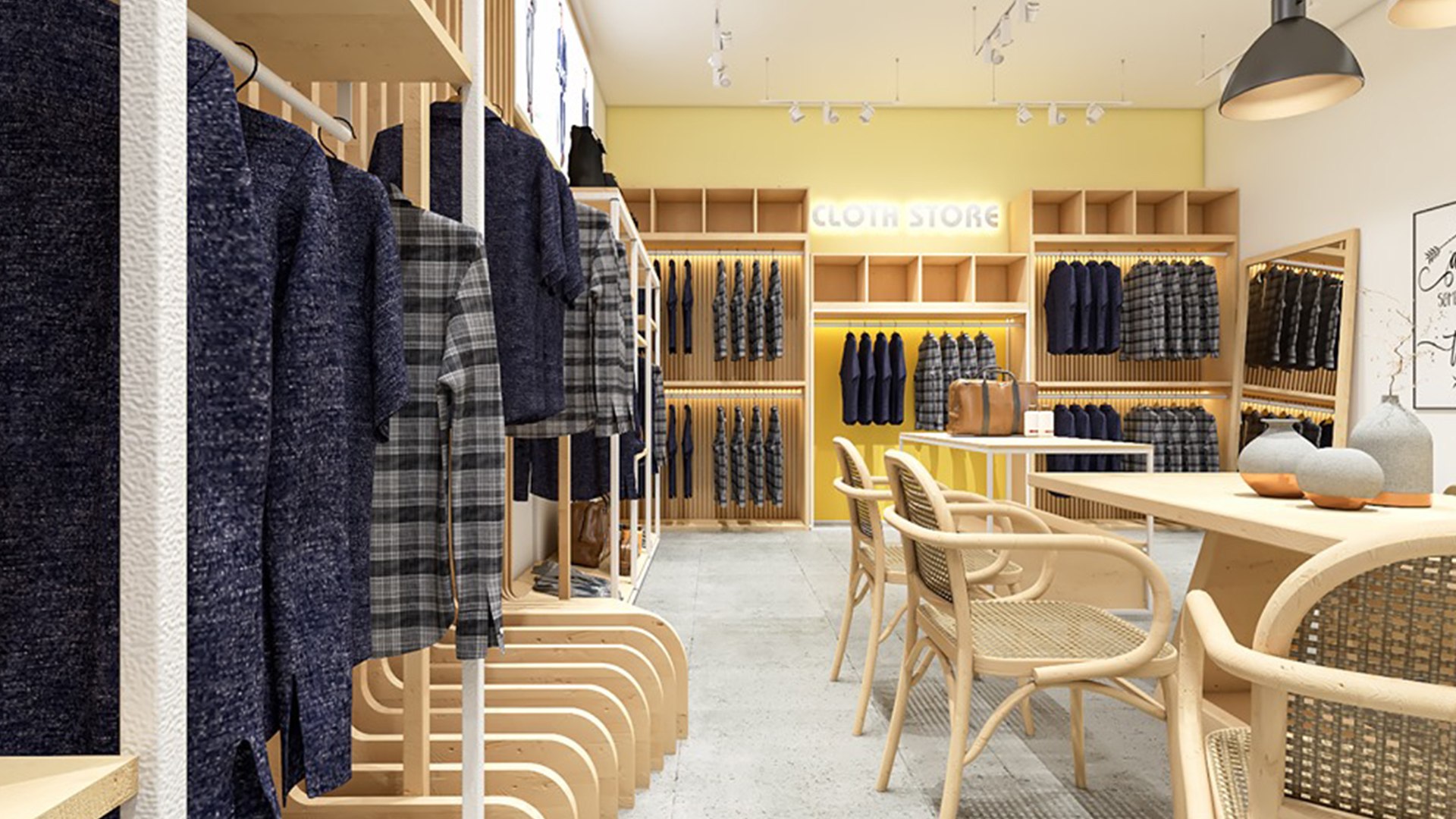 Cloth Store-shop 3D Model - TurboSquid 1977217