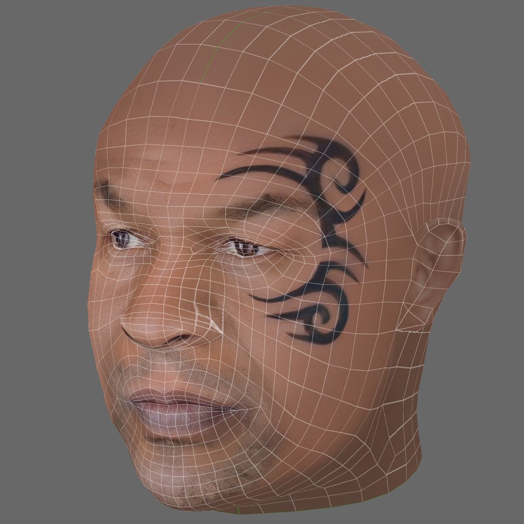 Mike Tyson Head - Low Poly Head For Game 3D Model - TurboSquid 2213330