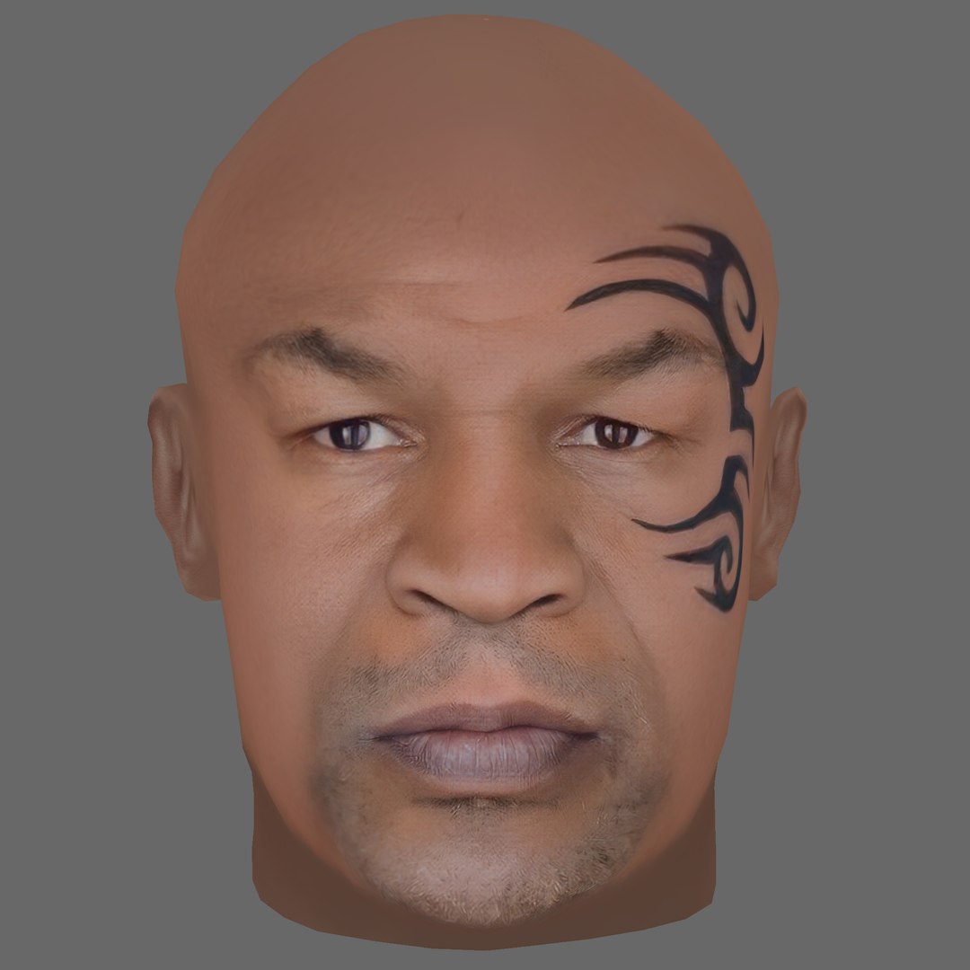 Mike Tyson Head - Low Poly Head For Game 3D Model - TurboSquid 2213330