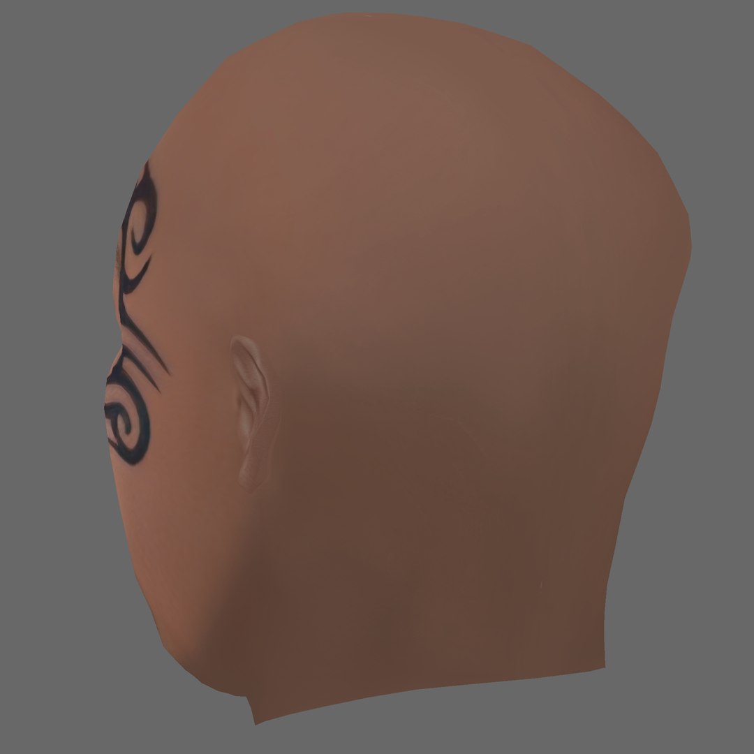 Mike Tyson Head - Low Poly Head For Game 3D Model - TurboSquid 2213330
