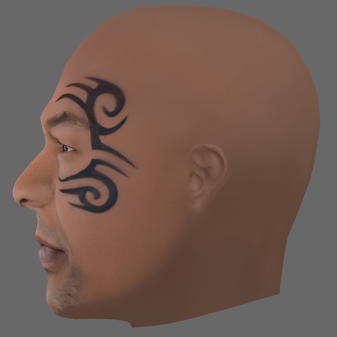 Mike Tyson Head - Low Poly Head For Game 3D Model - TurboSquid 2213330