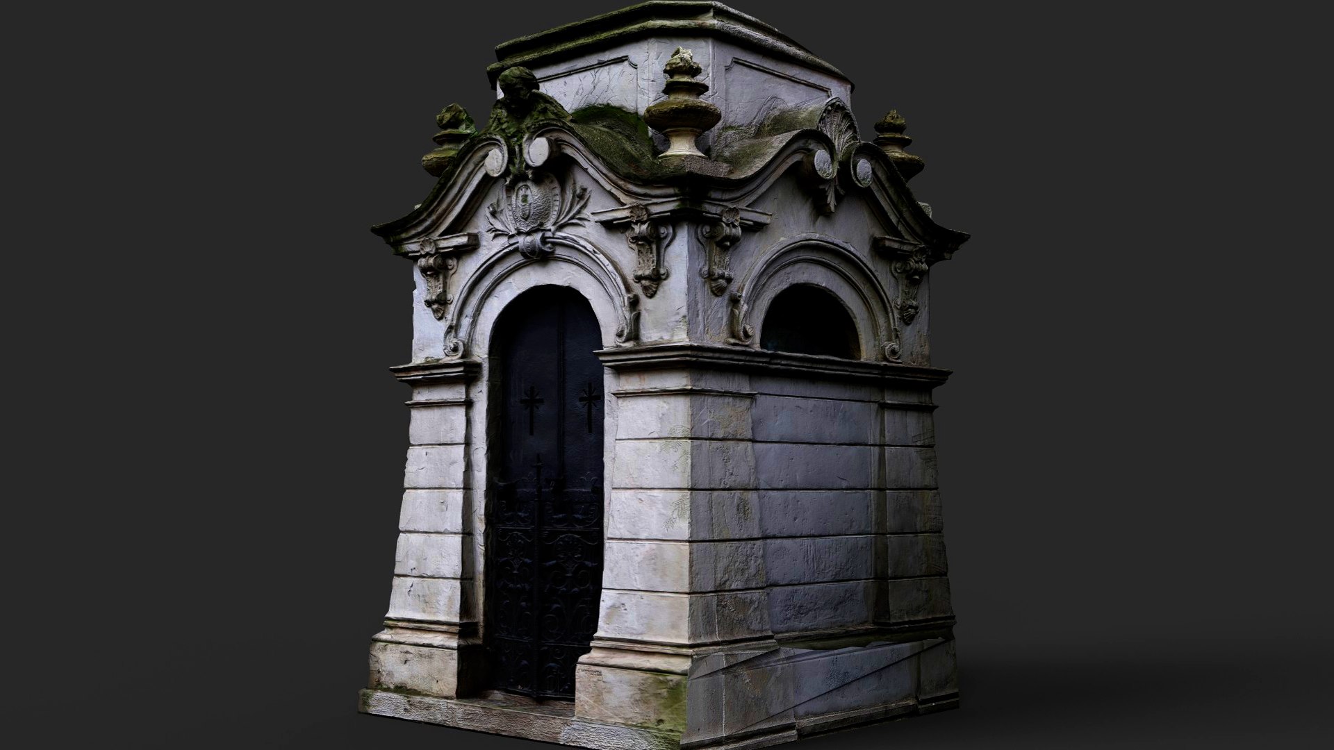 3D Graveyard Tomb Abandoned Mossy Temple Pt2 PBR Photogrammetry ...