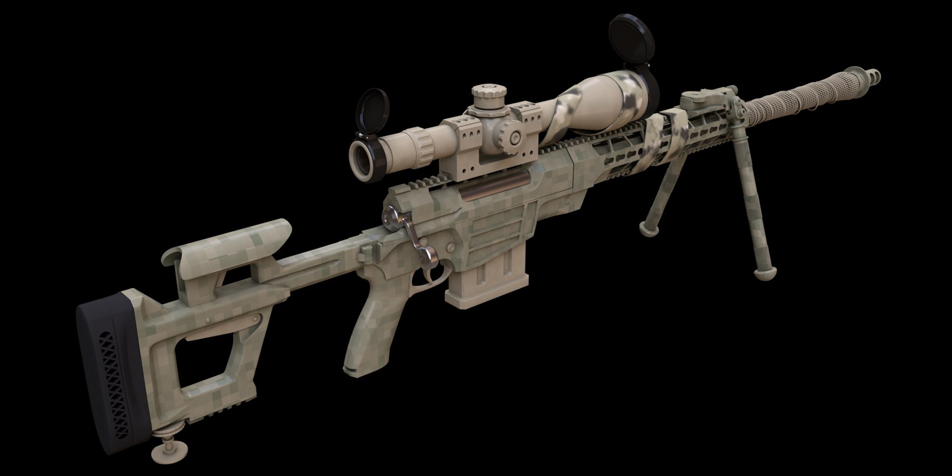 3D Sniper Rifle Model - TurboSquid 1655319