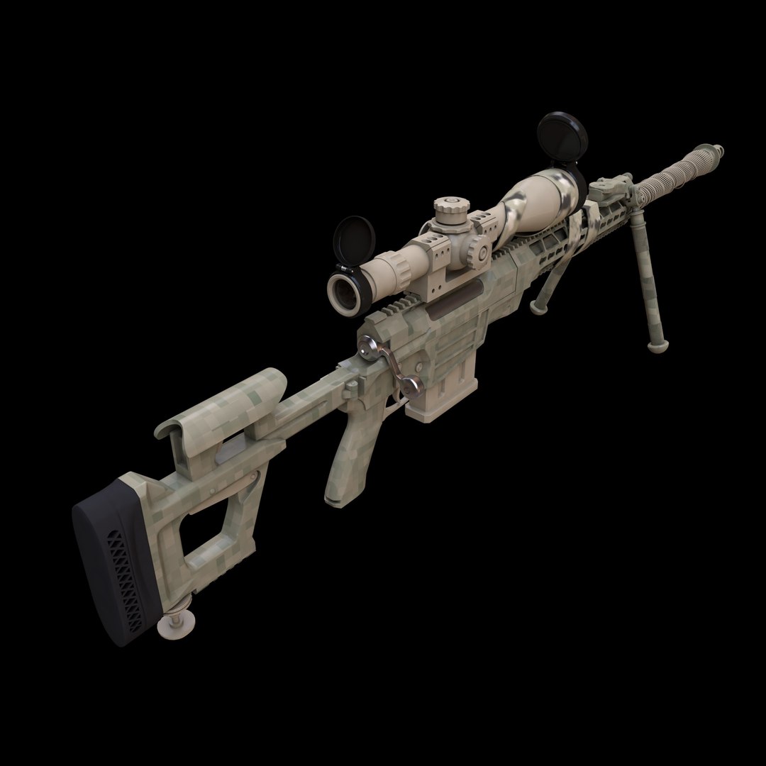 3D Sniper Rifle Model - TurboSquid 1655319