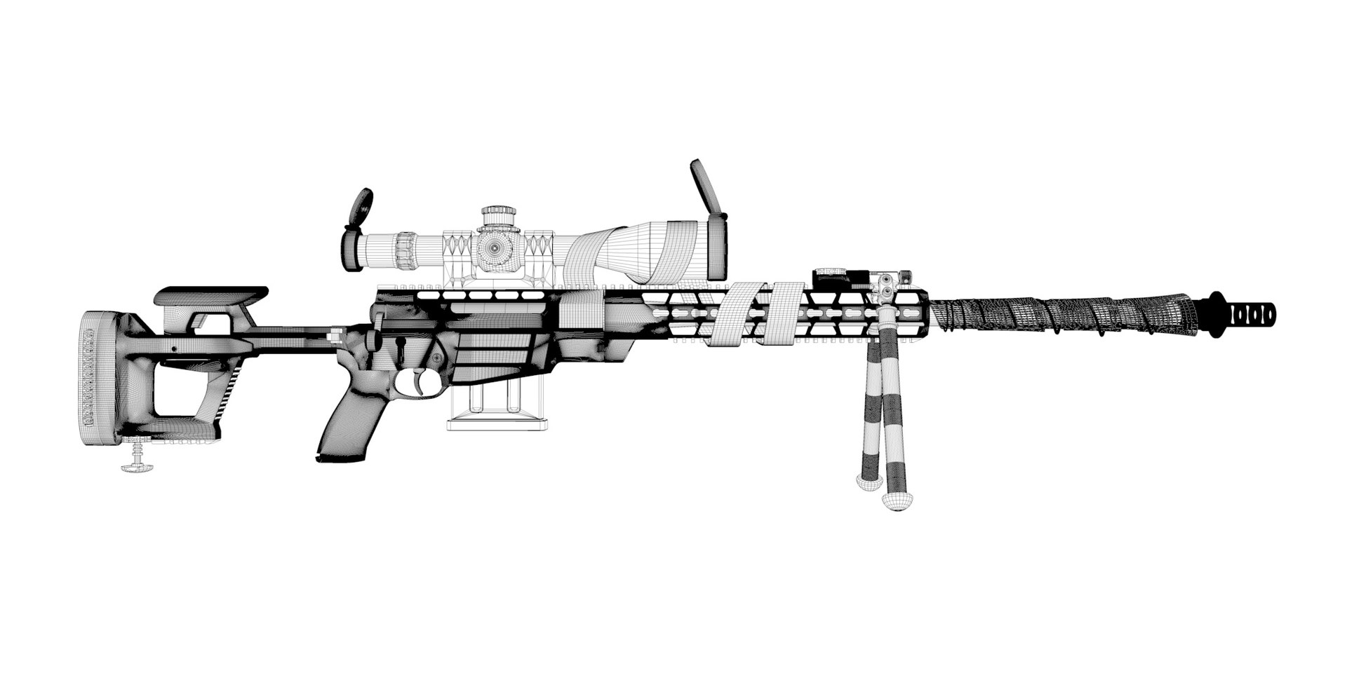 3D Sniper Rifle Model - TurboSquid 1655319