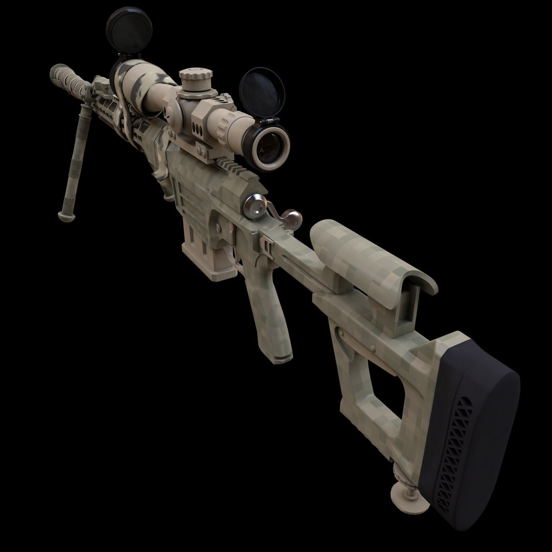 3D Sniper Rifle Model - TurboSquid 1655319