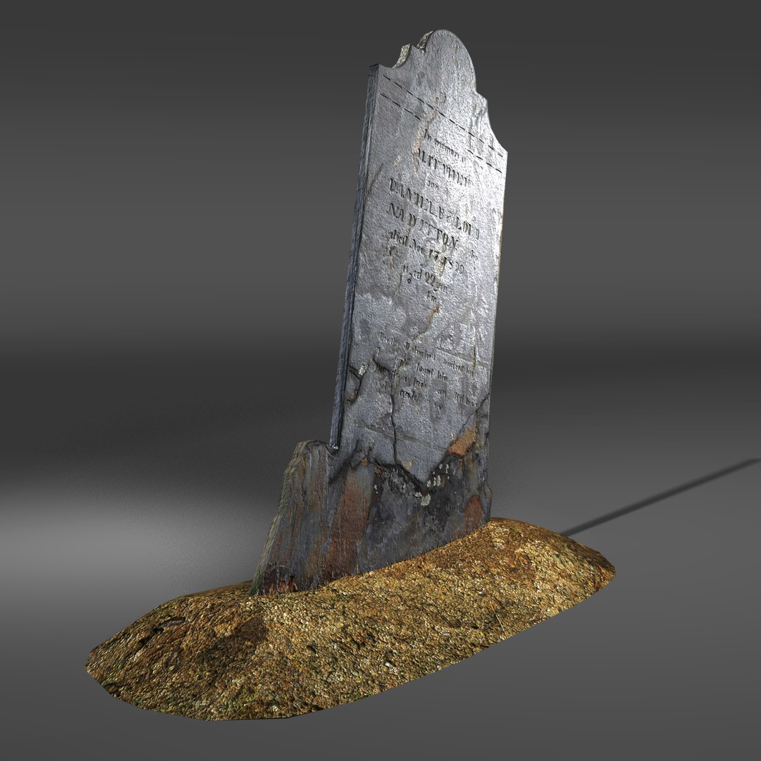 Gravestone Cemetery 3d Obj
