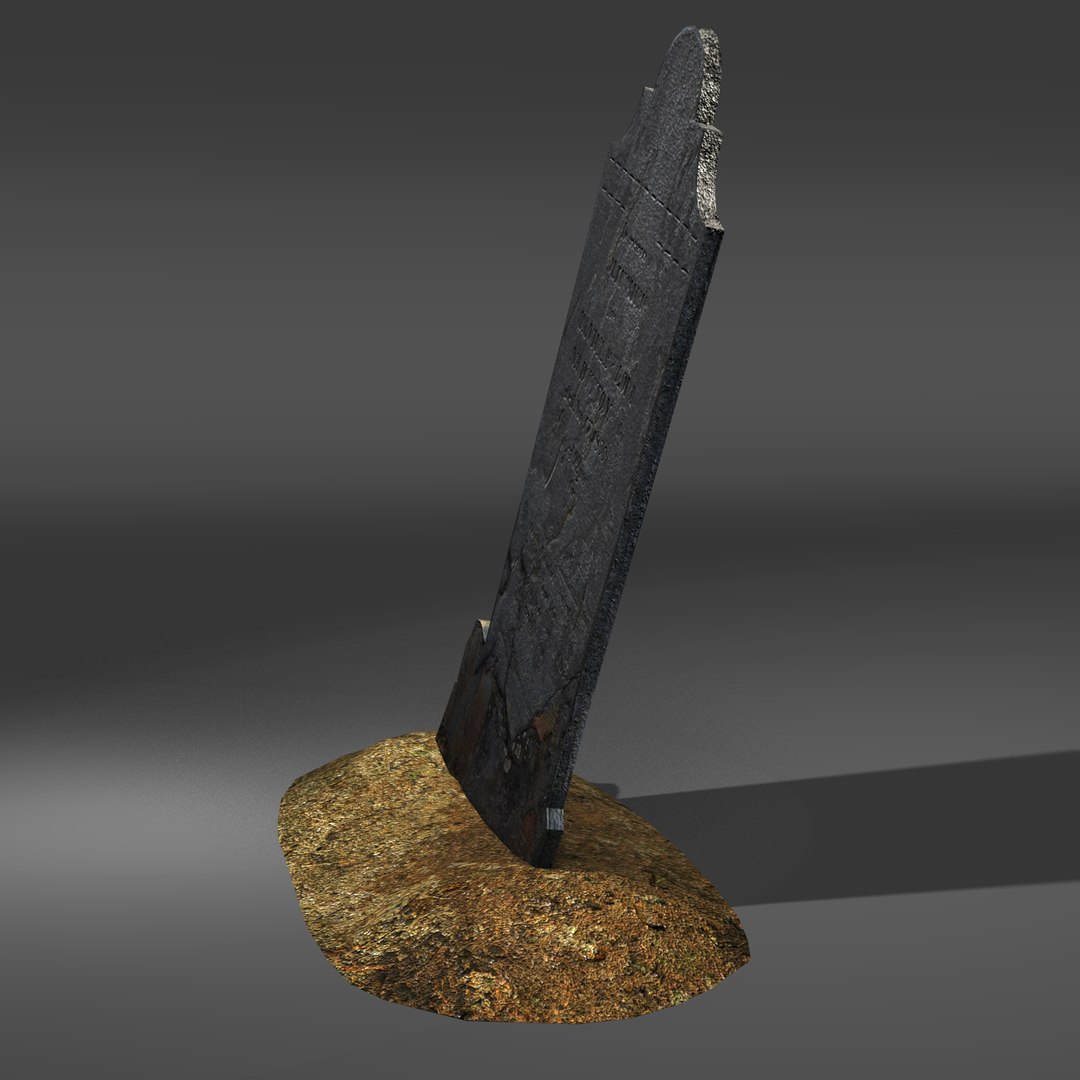 Gravestone Cemetery 3d Obj