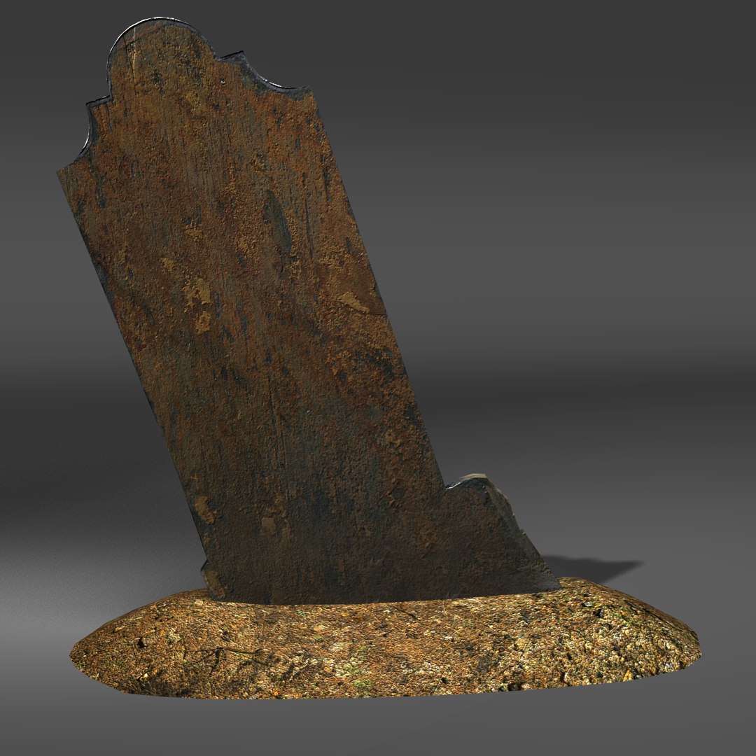 Gravestone Cemetery 3d Obj