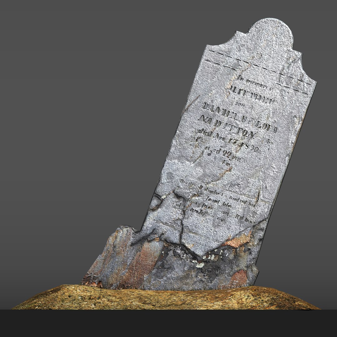 Gravestone Cemetery 3d Obj