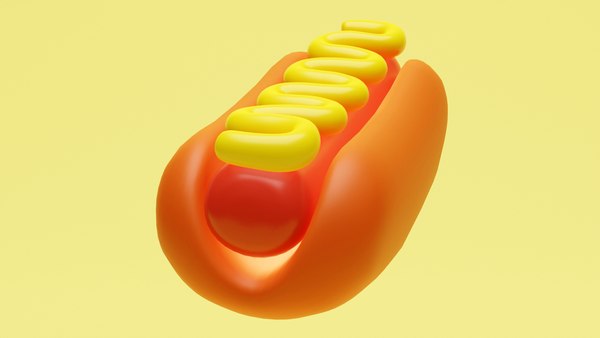 modelo 3d Perro caliente emoji 001 - TurboSquid 2262731