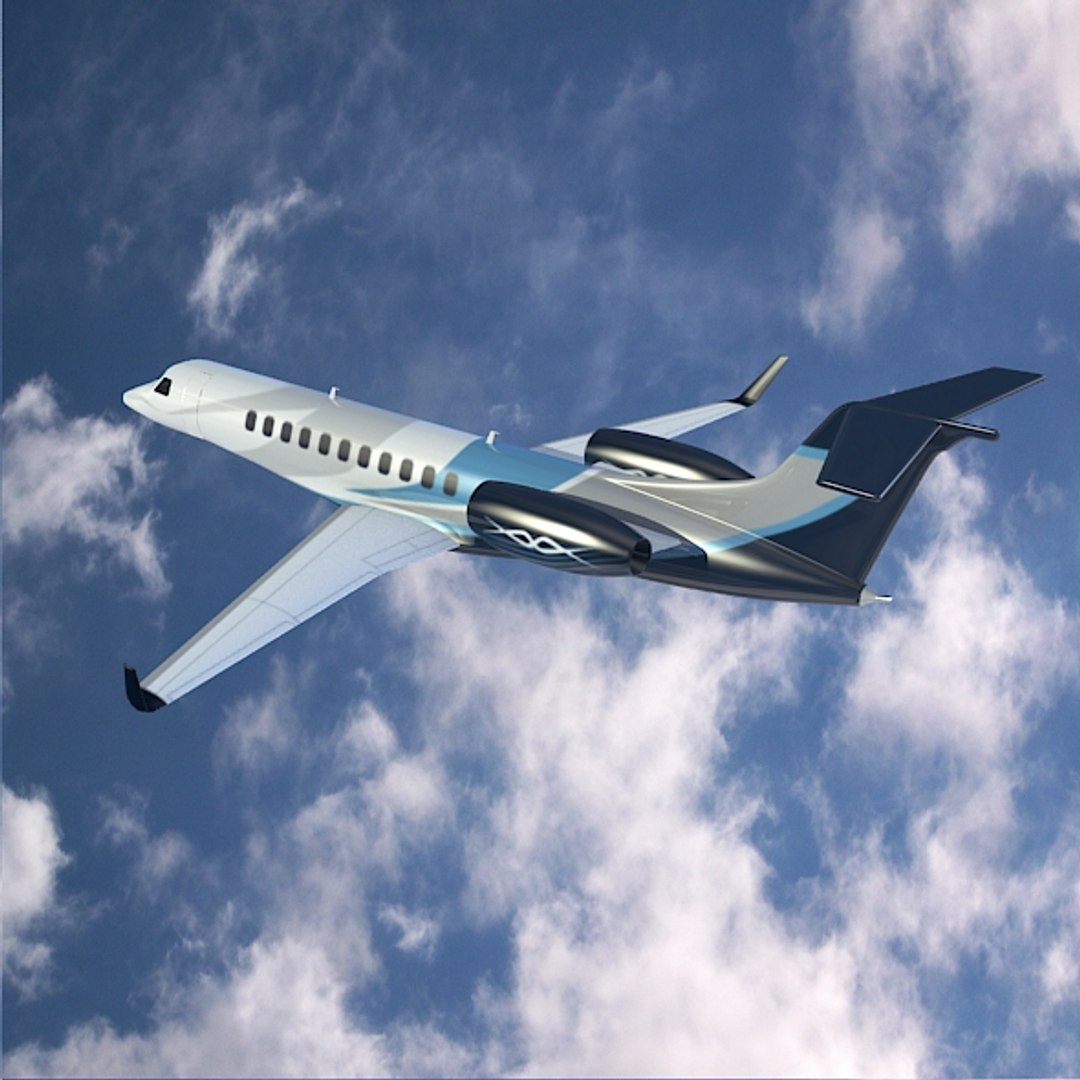 3d Model Jet Corporate Embraer