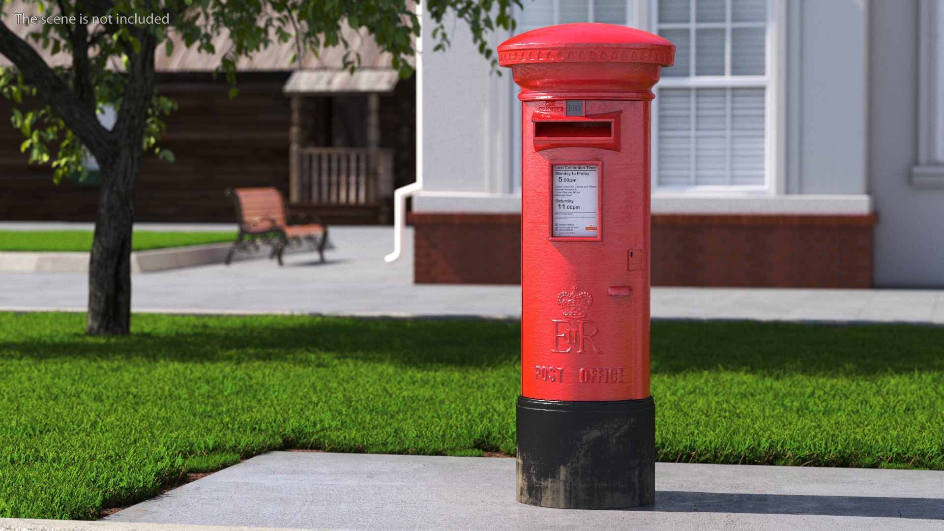 British Red Post Box 3D - TurboSquid 2133331