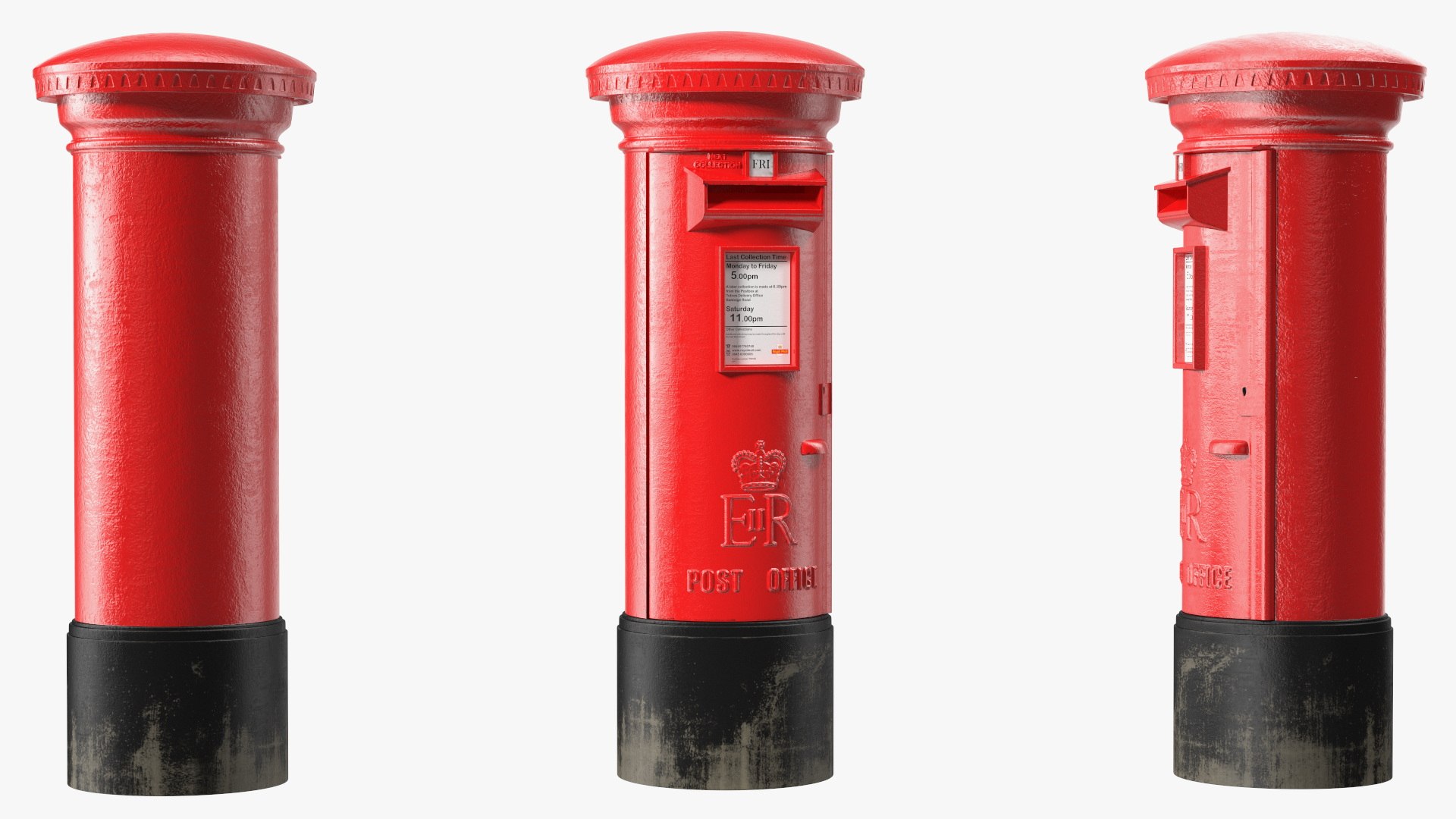 British Red Post Box 3D - TurboSquid 2133331